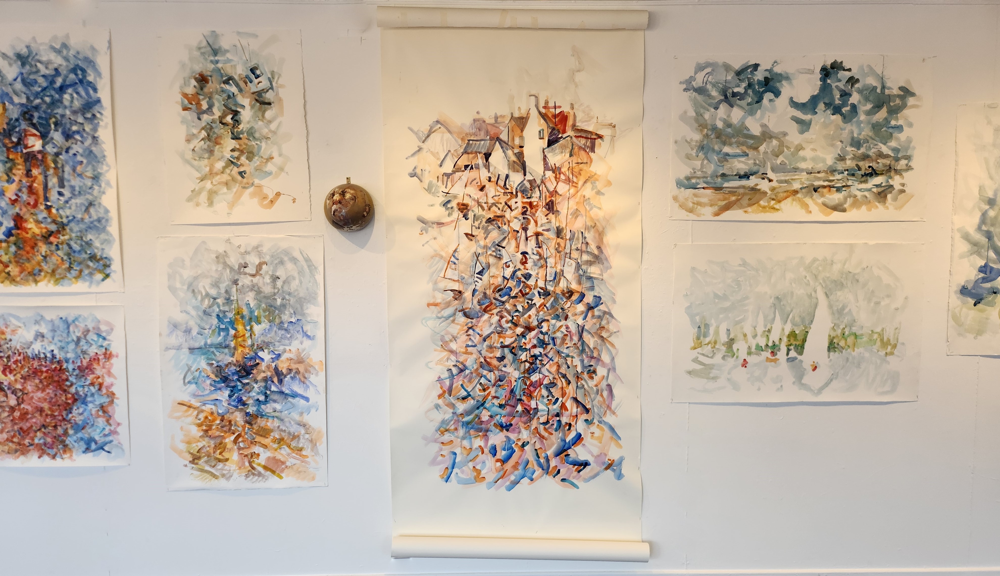 Graham Mills Exhibition - Eighteen Watercolours & One Self-Portrait